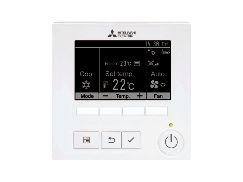 Mitsubishi Electric Wired Backlit Controller PAR-41MAA | Oz Air Online